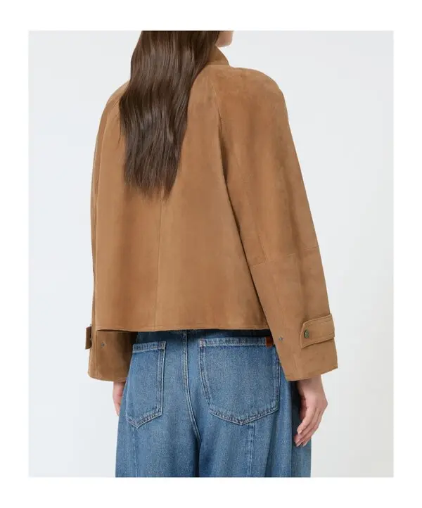Max Mara Leather Patch Pocket Jacket