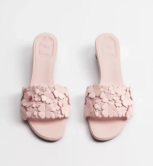 Dior Bloom Heeled Slide Sandals