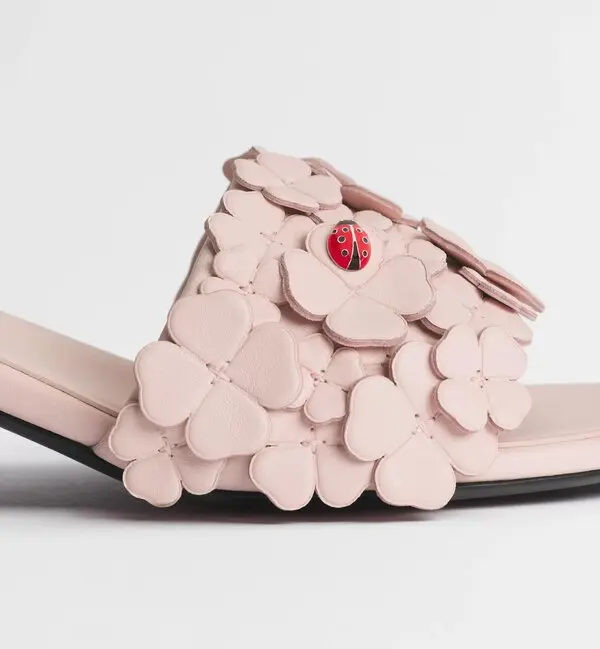 Dior Bloom Heeled Slide Sandals