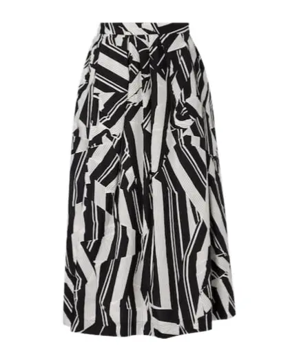 Dries Van Noten Printed Cotton Midi Skirt