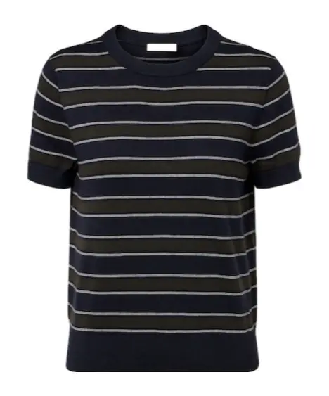 Vince Short-sleeved Knit Sweater - Black