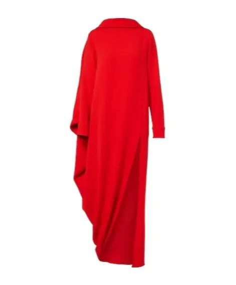 Balenciaga Cape-style Dress - Red