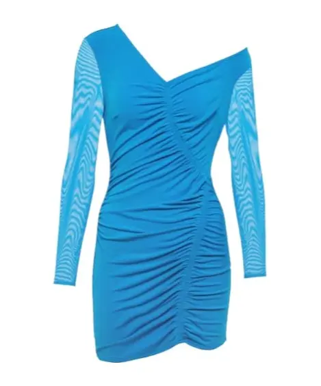 SELF-PORTRAIT Ruched Minidress