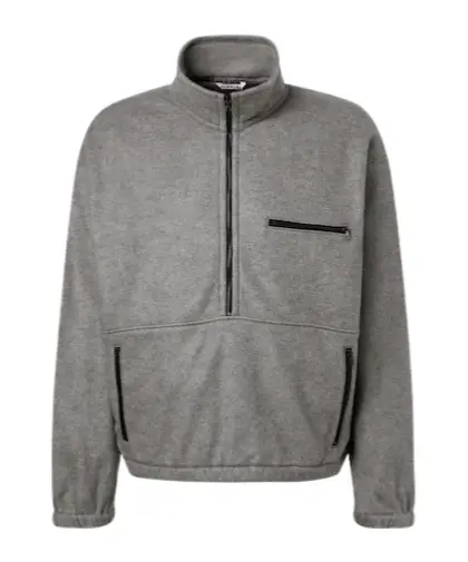 Auralee Silk Fleece Half-zip Sweatshirt