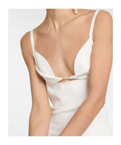 NENSI DOJAKA Bridal Cutout Crepe Gown