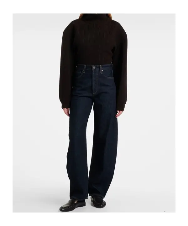 AGOLDE Luna High-waisted Denim Trousers
