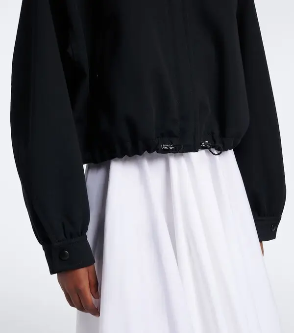Givenchy Leather-trimmed Cotton And Wool Jacket