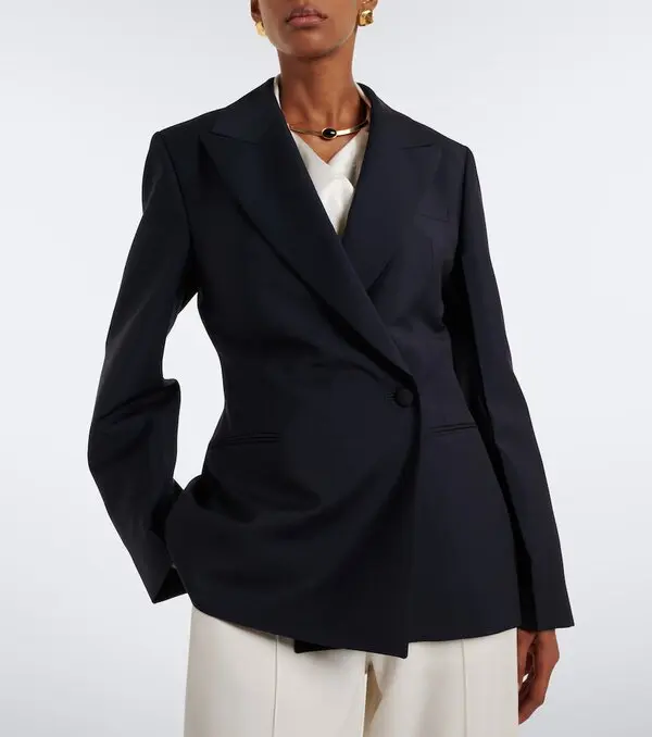 RÓHE Double-breasted Wool And Mohair Blazer