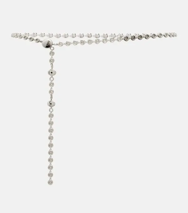 Loewe Embellished Chain Belt - Silver