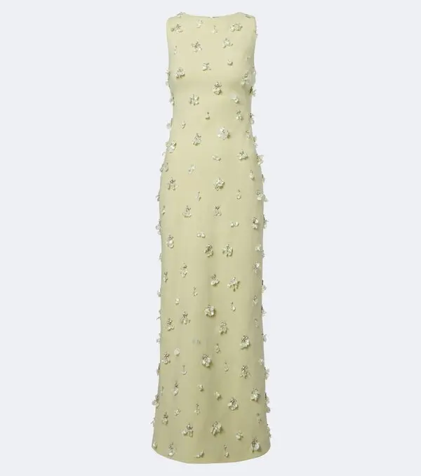 Simkhai Claudia Embellished Cocktail Dress - Green