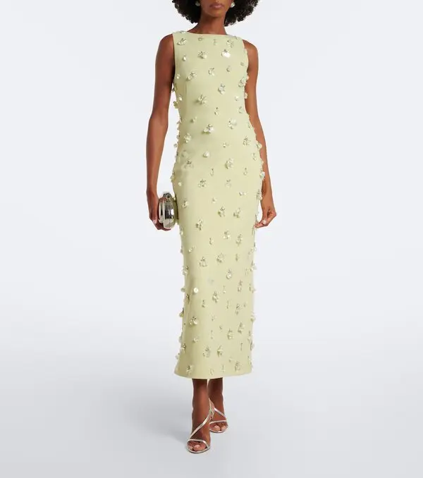 Simkhai Claudia Embellished Cocktail Dress - Green