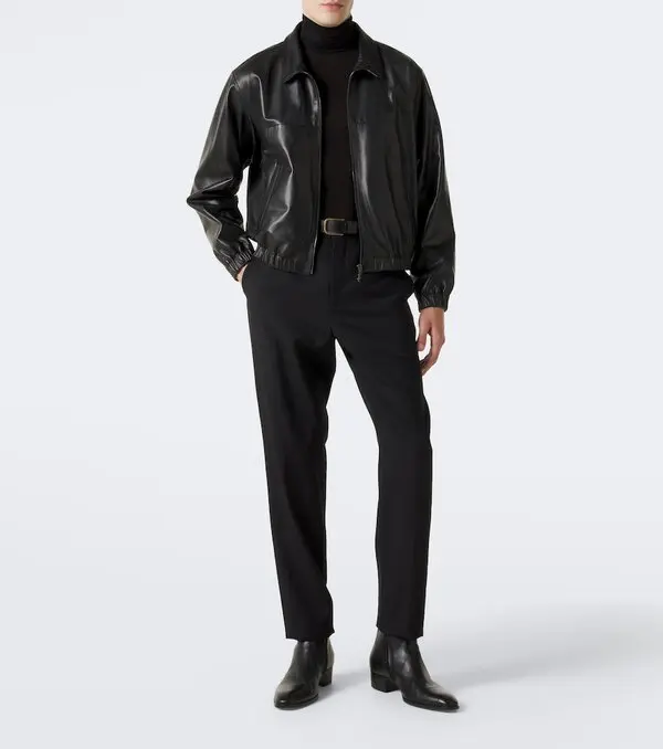 Saint Laurent Jersey Turtleneck Top