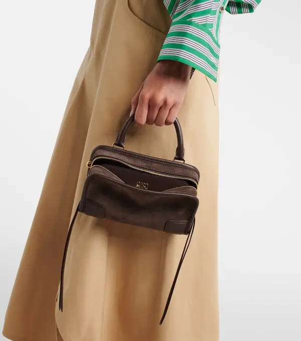 Loewe Amazona 180 Mini Suede Top-handle Bag