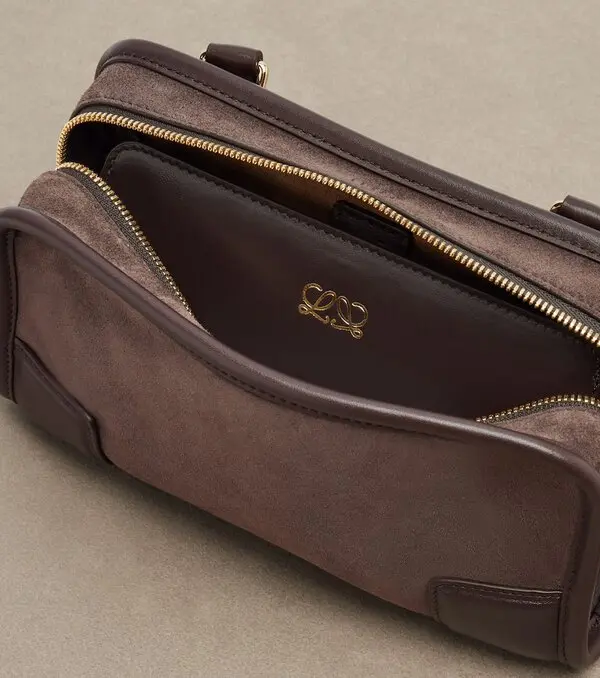 Loewe Amazona 180 Mini Suede Top-handle Bag