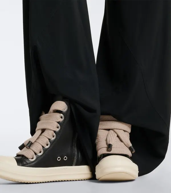 Rick Owens Jumbolace Leather Sneakers