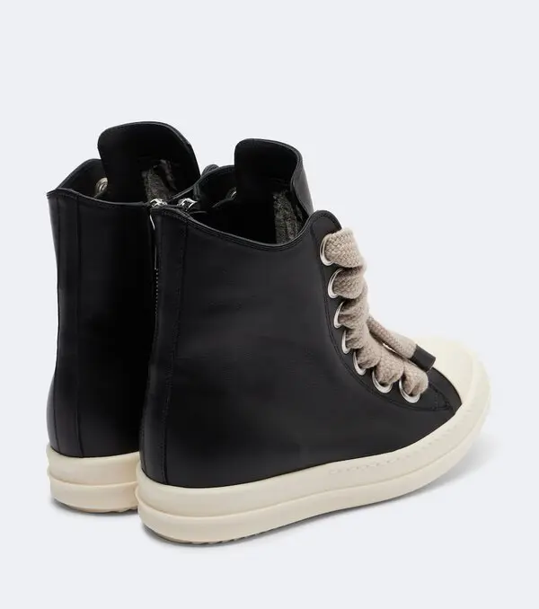 Rick Owens Jumbolace Leather Sneakers