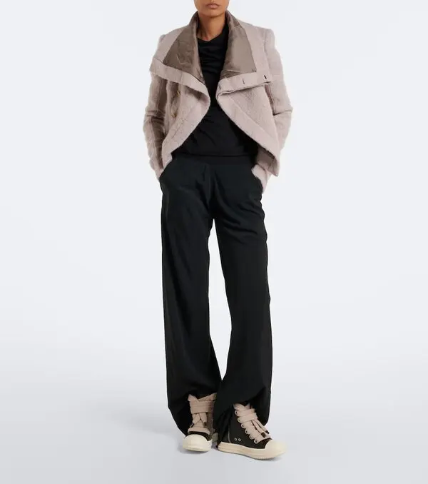 Rick Owens Jumbolace Leather Sneakers