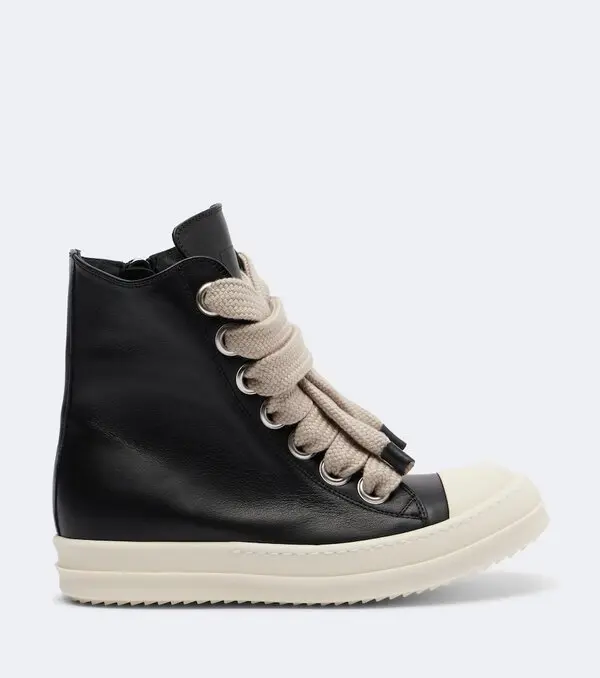 Rick Owens Jumbolace Leather Sneakers