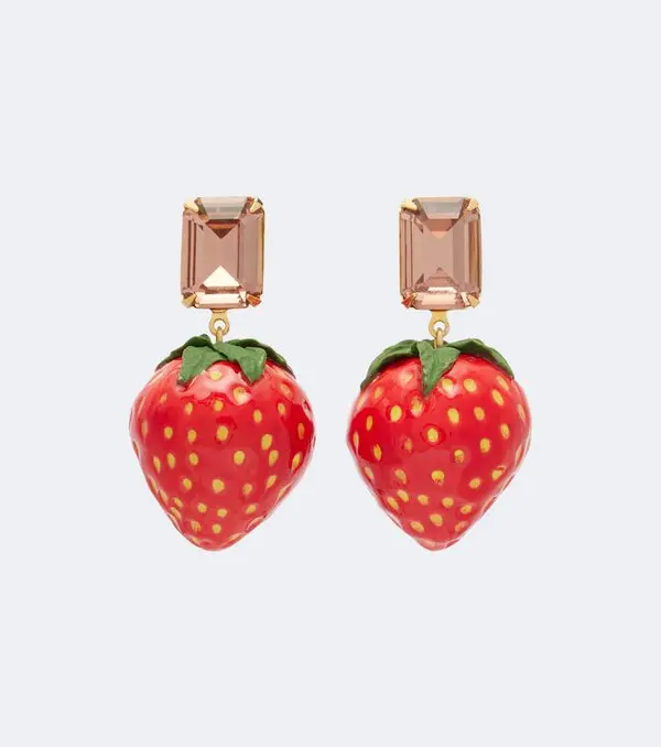 JENNIFER BEHR Fragola Drop Earrings - Red