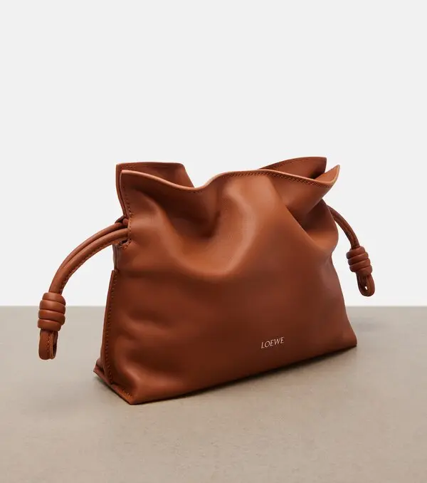 Loewe Flamenco Mini Leather Clutch