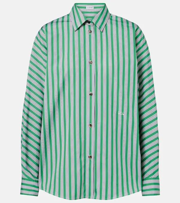 Loewe Striped Cotton Poplin Shirt