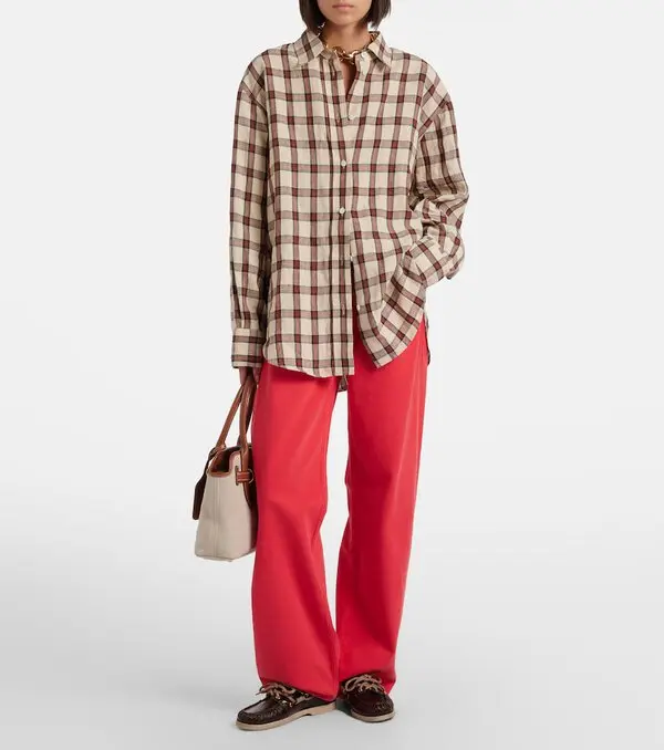 GOLDEN GOOSE Cruise Leather Boat Shoes - Brown