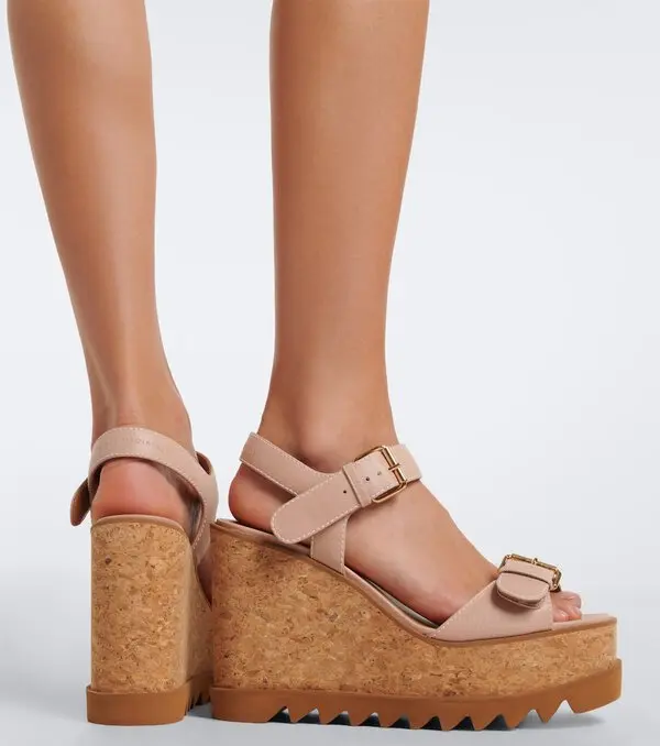 Stella McCartney Leather Platform Sandals