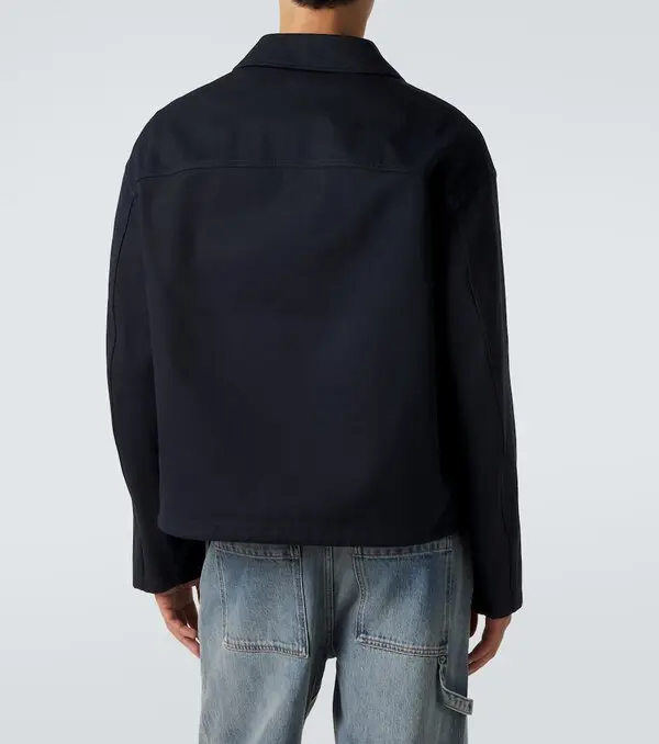Loewe Logo Embroidered Cotton Jacket