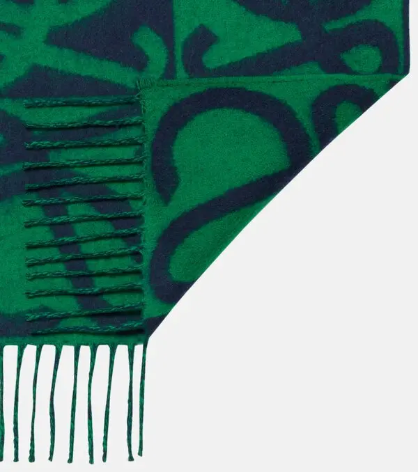 Loewe Anagram Wool And Cashmere Scarf