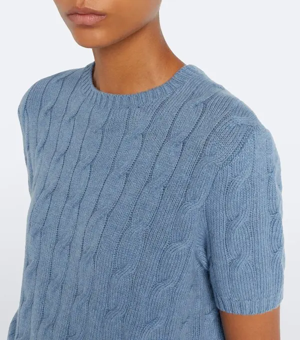 Ralph Lauren Cable-knit Cashmere Sweater - Blue