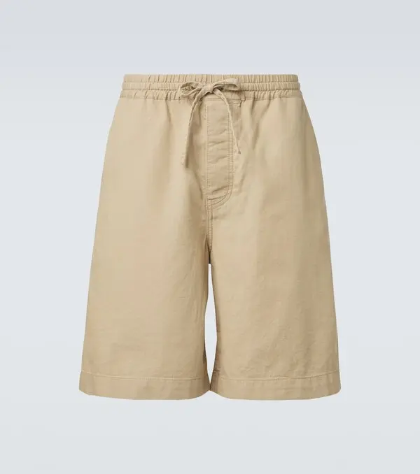 Loewe Cotton Bermuda Shorts - Beige