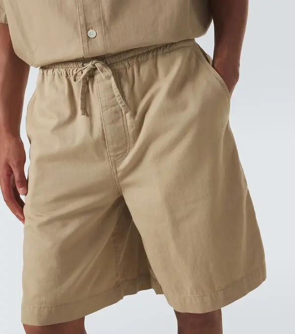 Loewe Cotton Bermuda Shorts - Beige
