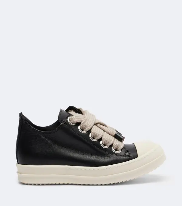 Rick Owens Jumbolace Leather Sneakers