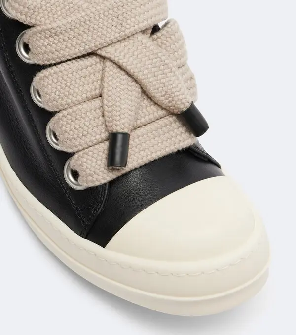 Rick Owens Jumbolace Leather Sneakers