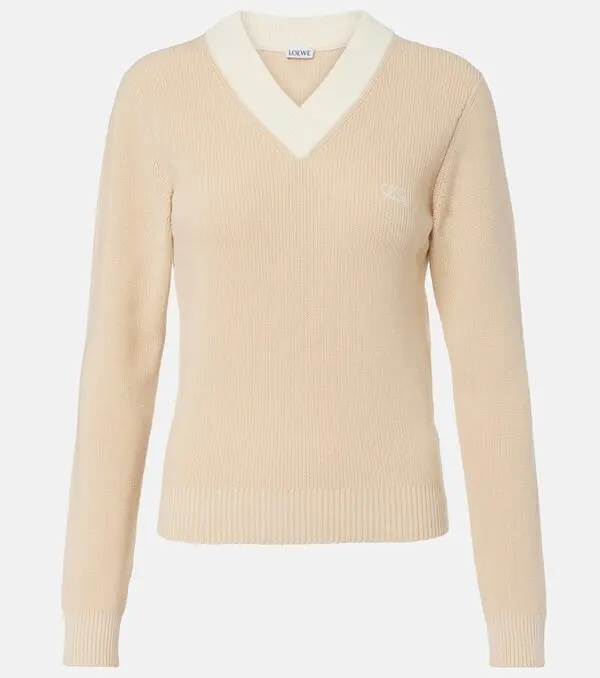 Loewe Double L Cotton And Wool Sweater