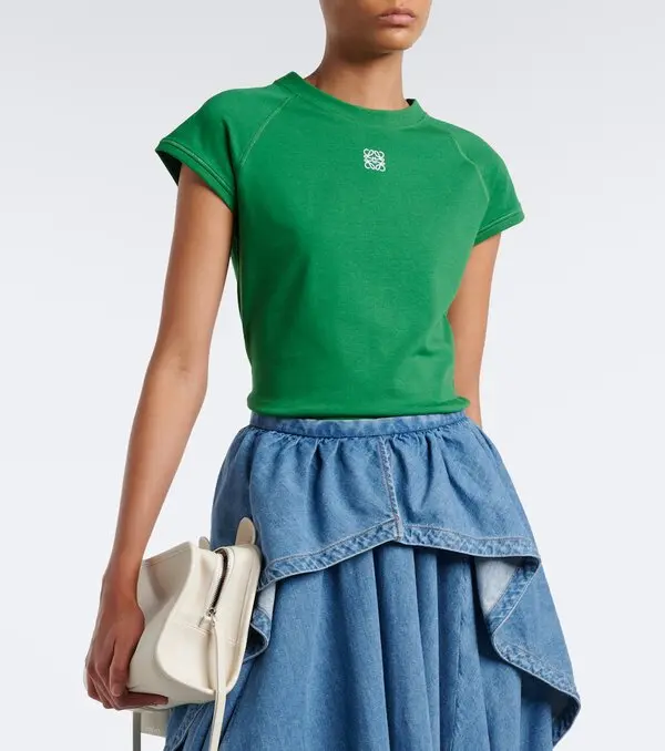 Loewe Anagram Cotton-blend T-shirt