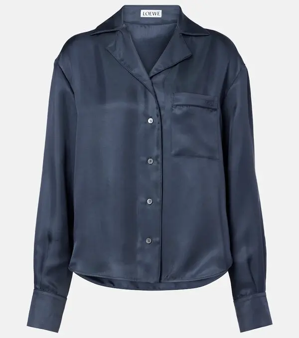 Loewe Silk Twill Shirt - Blue