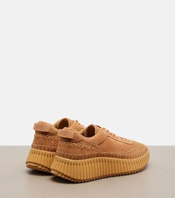 Chloé Nama Suede Platform Sneakers