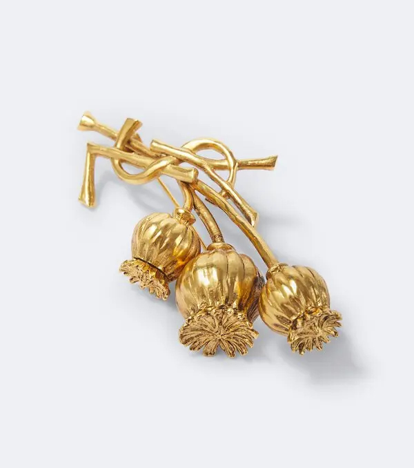 Saint Laurent Poppy Cassandre Brooch
