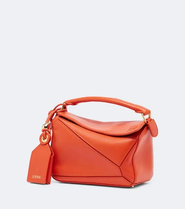 Loewe Puzzle Featherlight Mini Top-handle Bag - Orange