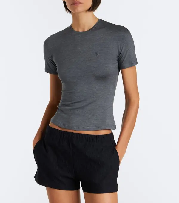 Gucci Double G Silk-blend T-shirt
