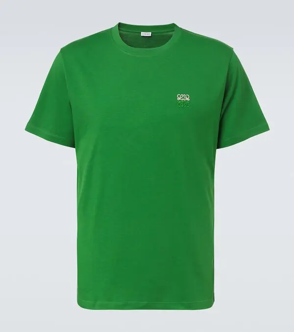 Loewe Anagram Cotton Jersey T-shirt - Green