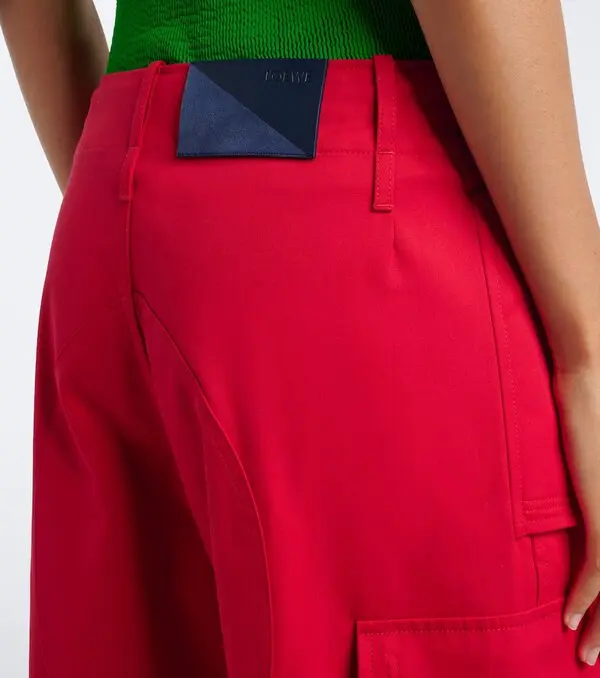 Loewe Cotton And Silk Cargo Pants