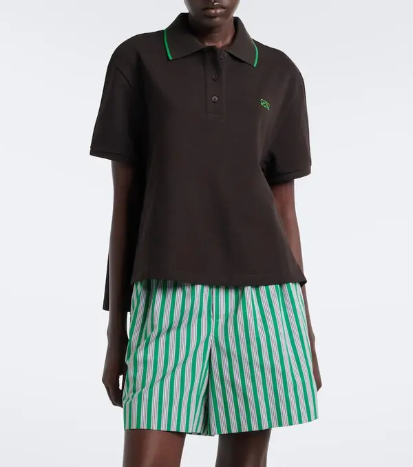 Loewe Double L Cotton Piqué Polo Shirt