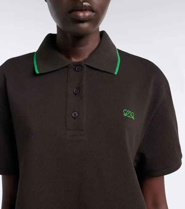 Loewe Double L Cotton Piqué Polo Shirt