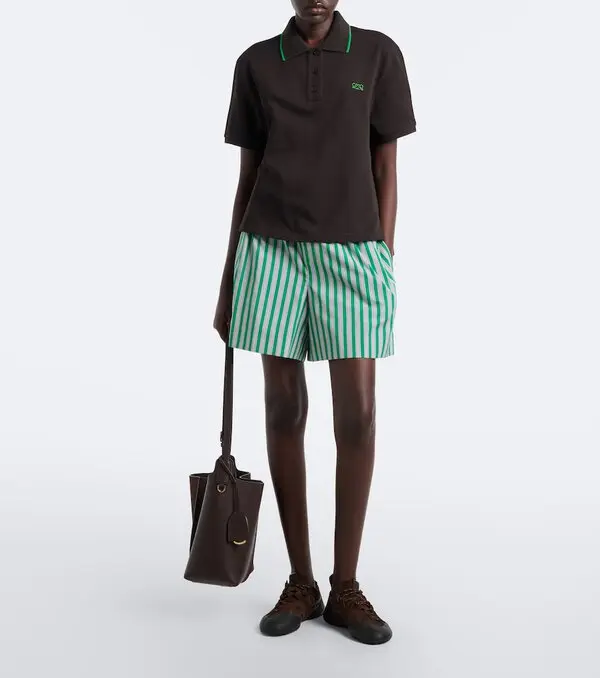 Loewe Double L Cotton Piqué Polo Shirt