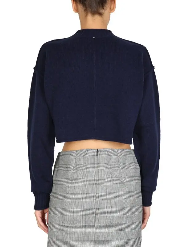 Max Mara Wool And Cashmere Crew Neck Sweater - Blue