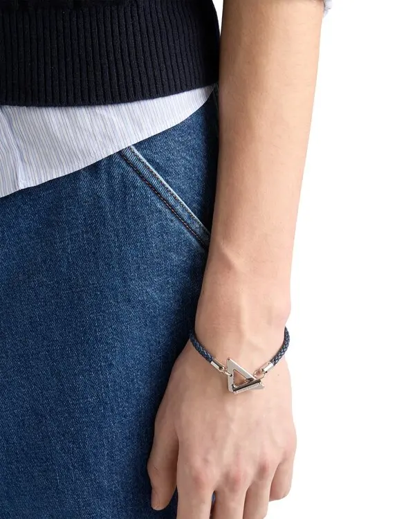 Prada Braided Nappa Leather Bracelet