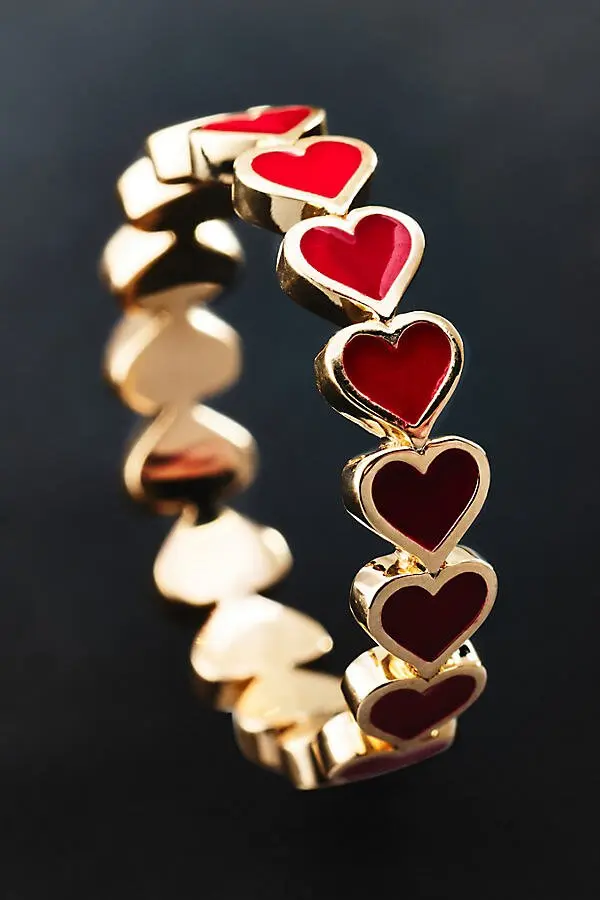 Anthropologie Alison Lou Heart Stack Rg