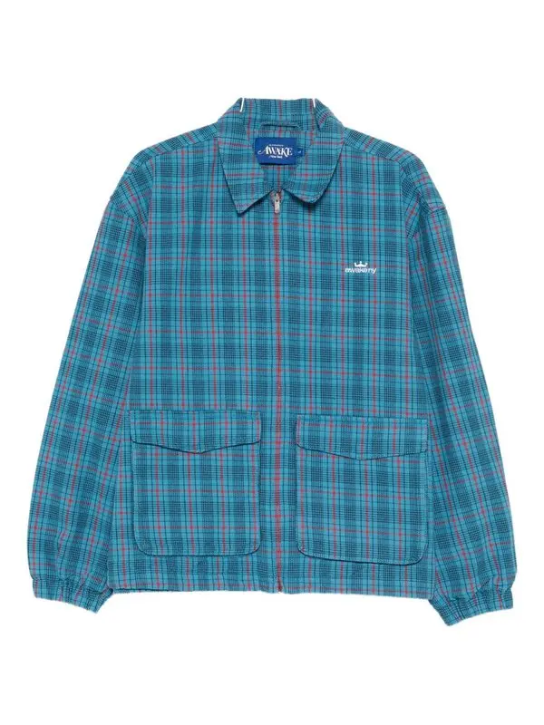 AWAKE NY Plaid Coach Jacket